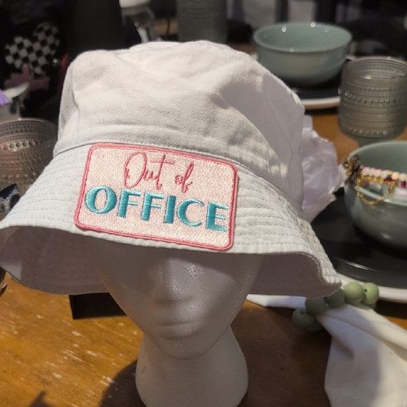 Office | Out Of Office White Bucket Hat | Poshmark